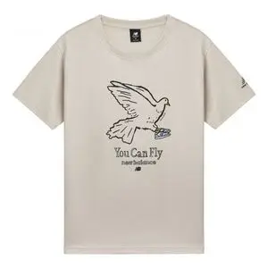 NEW BALANCE Graphic T-shirt - Beige