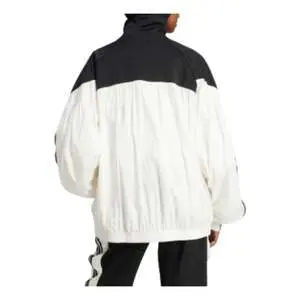 Adidas Oversized Track Jacket With V-shaped Cutlines And Balloon Sleeves