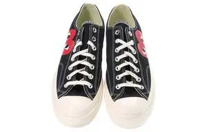 CONVERSE X Comme Des Garcons Play Chuck 70 Low Top Sneakers - Black/red