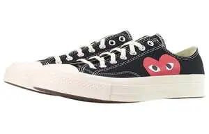CONVERSE X Comme Des Garcons Play Chuck 70 Low Top Sneakers - Black/red
