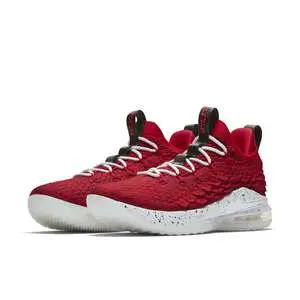 Nike Lebron 15 Low Athletic Sneakers - University Red/black