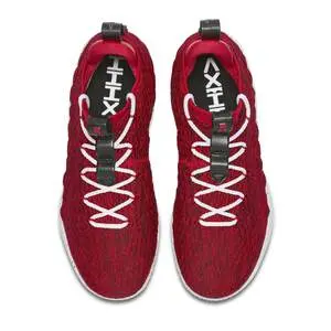 Nike Lebron 15 Low Athletic Sneakers - University Red/black