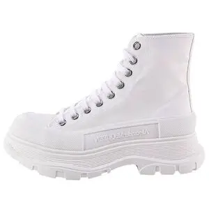 Alexander McQueen Alexander McQueen Tread Slick Combat Boots White