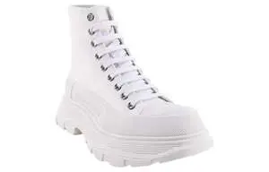 Alexander McQueen Tread Slick Combat Boots - White