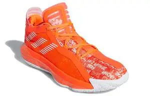 Adidas Dame 6 Athletic Sneakers - Orange/white