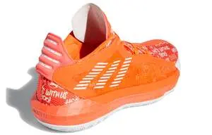 Adidas Dame 6 Athletic Sneakers - Orange/white