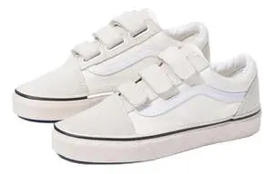 VANS Old Skool Velcro Sneakers - Gray/white