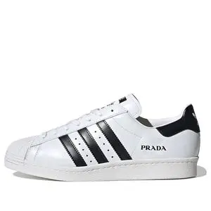 Adidas Prada X Superstar Low Top Sneakers - White