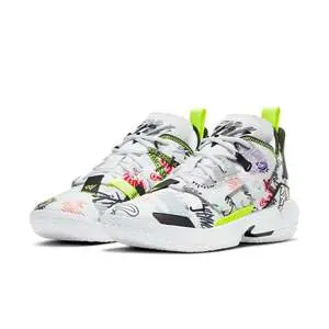 JORDAN Air Why Not Zer0.4 "graffiti" Athletic Sneakers - White