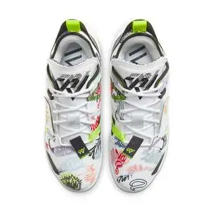 JORDAN Air Why Not Zer0.4 "graffiti" Athletic Sneakers - White