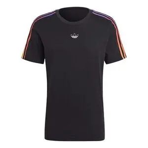 Adidas Originals Sprt 3 Stripe Tee - Black