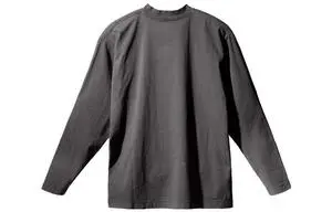 Yeezy Ss22 Logo Longsleeve Tee 'dark - Grey
