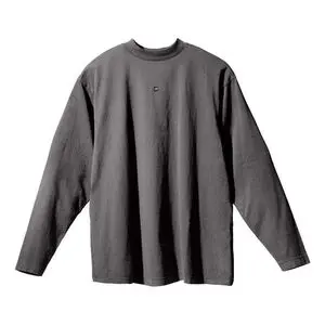 Yeezy Ss22 Logo Longsleeve Tee 'dark - Grey