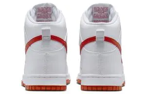 Nike Dunk High Sneakers - White/red