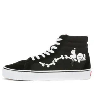 VANS Peanuts X Sk8-hi Reissue 'snoopy Bones' High Top Sneakers - Black
