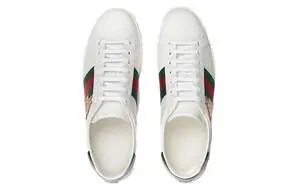 Gucci Ace X Doraemon "ivory Devil Patch" Sneakers - Ivory/green/red