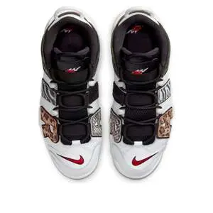 Nike More Uptempo 'tunnel Walk' Sneakers - Black/white/brown