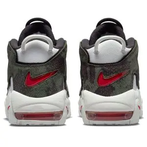 Nike More Uptempo 'tunnel Walk' Sneakers - Black/white/brown