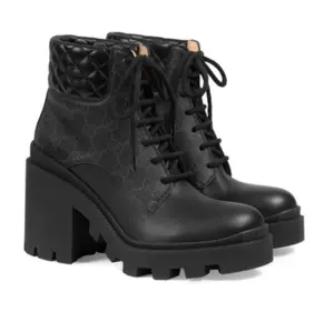 Gucci Gg Ankle Boot - Black