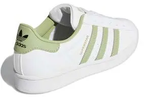 Adidas Superstar "white Magic Lime" Sneakers