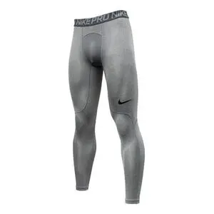 Nike Logo Sports Training Quick Dry Leggings Gray - Grey