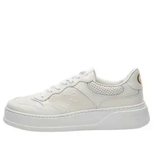 Gucci Gucci GG Embossed Platform Sneakers White