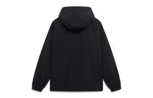 LI-NING Half Zip Hooded Windbreaker - Black/white