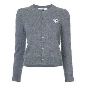 Play Comme Des Garcon Emblem Cardigan - Grey