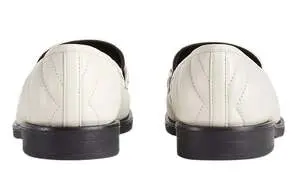 Gucci Quilted Leather Loafers With Double G Detail