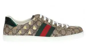 Gucci Ace Gg Supreme Bees Sneakers - Tan