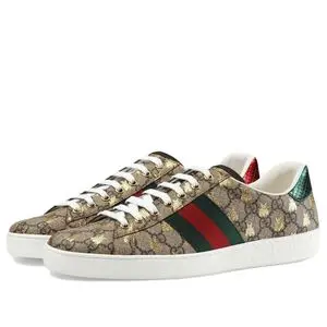 Gucci Ace Gg Supreme Bees Sneakers - Tan