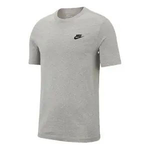 Nike Nike Swoosh Logo Pure Cotton Short Sleeve Gray Grey