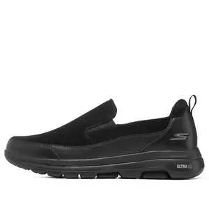 Sketchers Go Walk 5 Leather Low Top Slip-on Sneakers