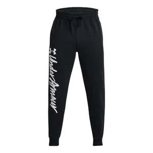 Under Armour Rival Fleece Graphic Joggers 'black White - Black/white