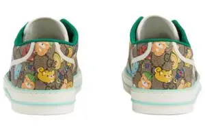Gucci Tennis 1977 X Pikarar Gg Animal Print Sneakers - Beige/ebony/green