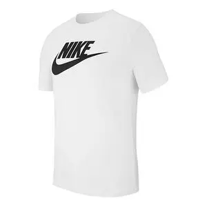 Nike Nsw Tee Icon Futura Casual Sports Breathable Alphabet Printing Round Neck Short Sleeve - White