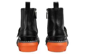 Gucci Gg Lace-up Combat Boots