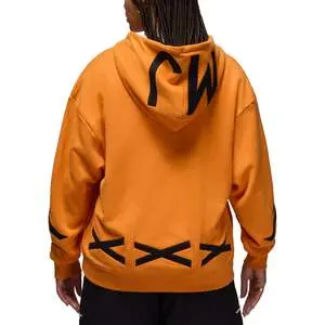 JORDAN X Nina Chanel Fleece Pullover Hoodie - Alpha Orange