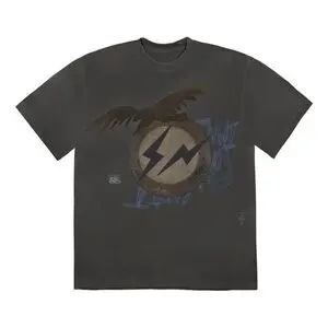 TRAVIS SCOTT Cactus Jack For Fragment Create T-shirt - Washed Black