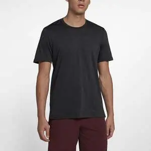 Nike Dri-fit Solid Color Short-sleeved T-shirt - Black