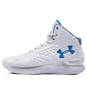 Under Armour Curry 1 "splash Party" High Top Sneakers - White/blue