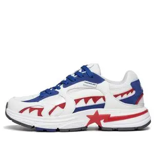 A BATHING APE Shark Sta 'uk' Sneakers - White/blue/red
