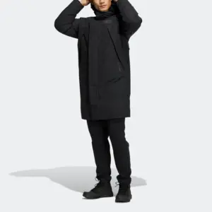 Adidas Goose Down Coat With Logo Detail