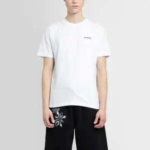 Off-White Ss22 Solid Color Cotton Zebra Printing Short Sleeve White T-shirt