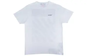 Off-White Ss22 Solid Color Cotton Zebra Printing Short Sleeve White T-shirt