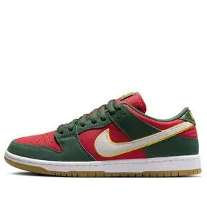 Nike Dunk Low "seattle Supersonics" Sneakers - Fir/white/university Gold