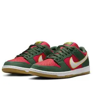 Nike Dunk Low "seattle Supersonics" Sneakers - Fir/white/university Gold