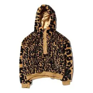 JORDAN Animal Print Fleece Hoodie