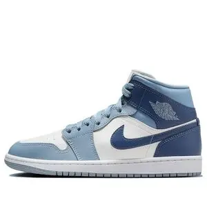 JORDAN Jordan Air 1 Mid Two-Tone Blue Sneakers Blue/white