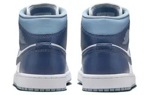 JORDAN Air 1 Mid Two-tone Blue Sneakers - Blue/white